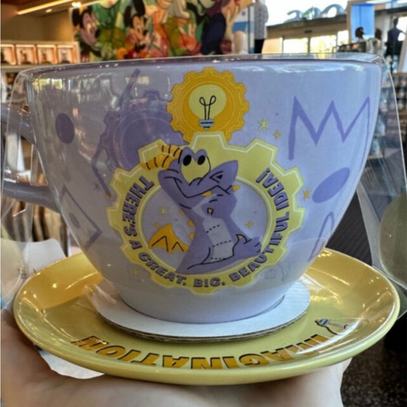Disney | Kitchen | Disneys Figment Imagination Cup And Saucer | Poshmark